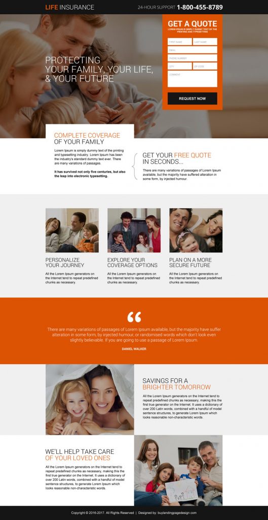 Effective life insurance landing pages to boost your life insurance ...