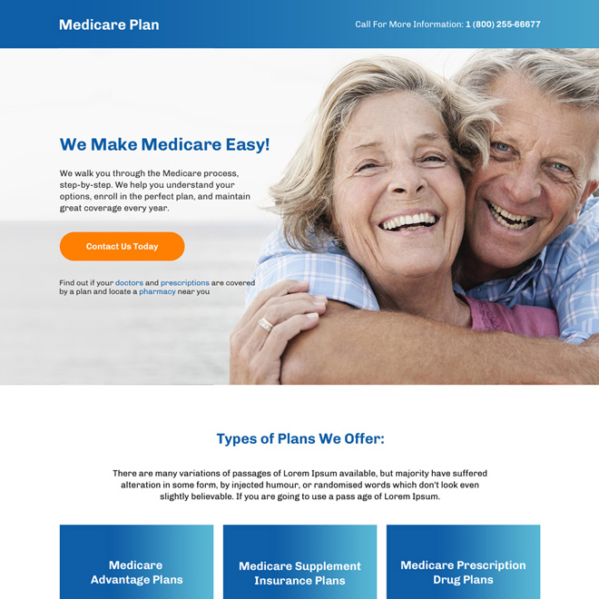best medicare plan call to action responsive landing page best medicare plan call to action responsive landing page