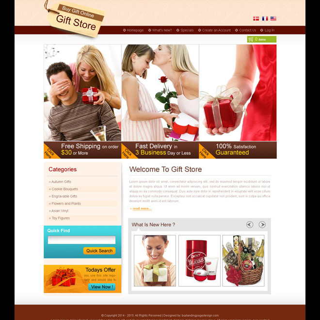 online gift store creative and converting website template design psd online gift store creative and converting website template design psd